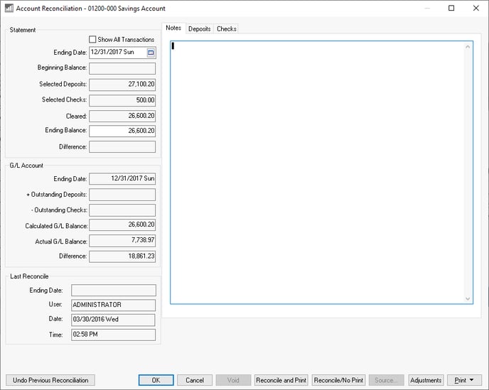 Account Reconciliation Overview